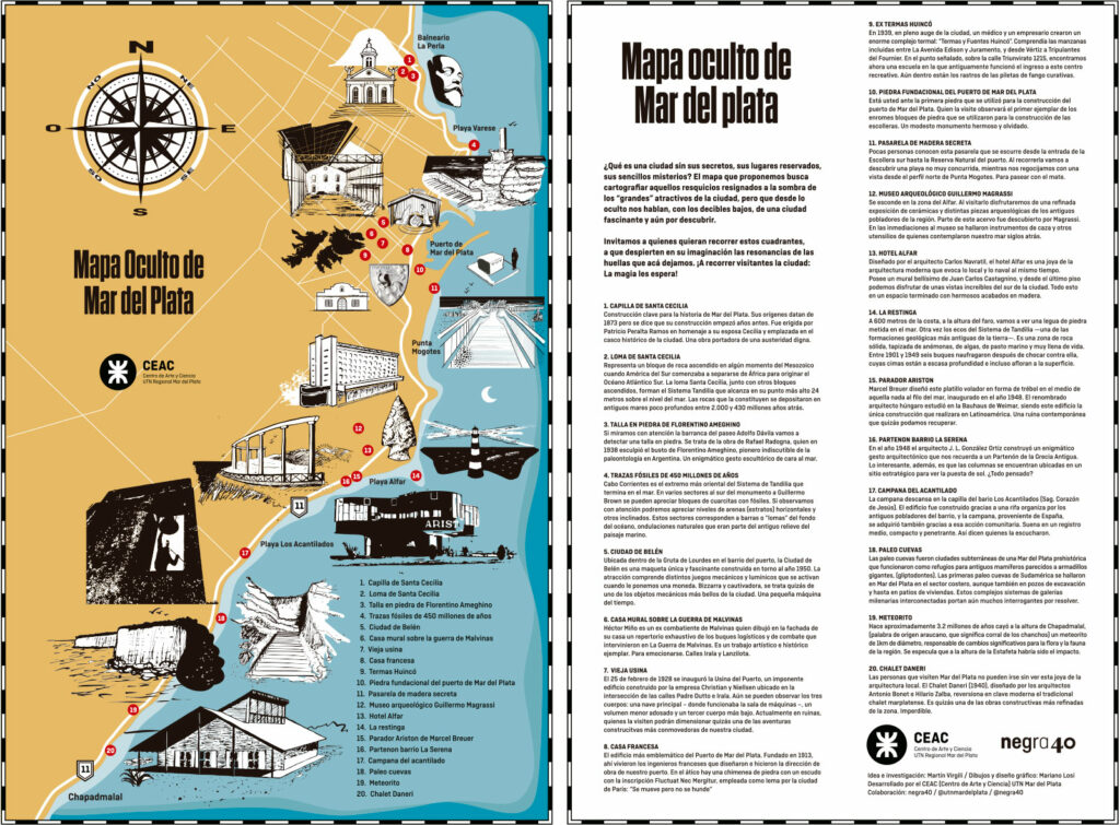 Mapa oculto de Mar del Plata - CEAC - Centro de Arte y Ciencia | UTN Regional Mar del Plata